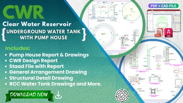 CWR & Pump House Construction Drawings - (CAD + PDF)